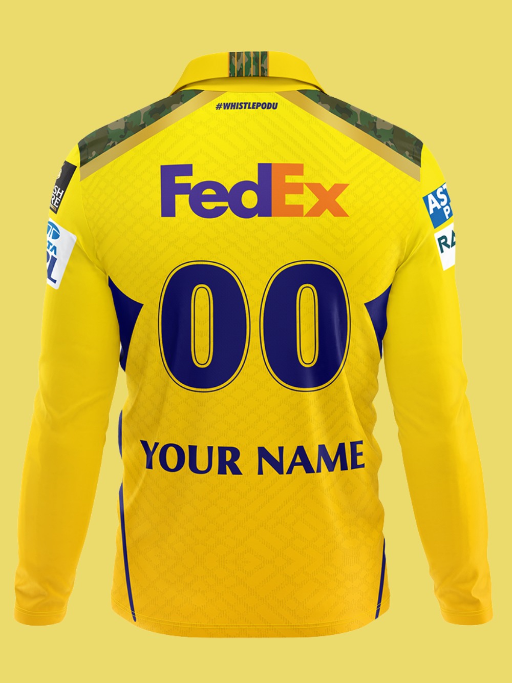 CSK 2025 Jersey With You and Number Half and Full Sleeve - TEEHUB