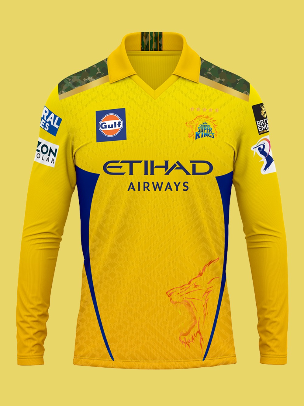 CSK 2025 Jersey With You and Number Half and Full Sleeve - TEEHUB