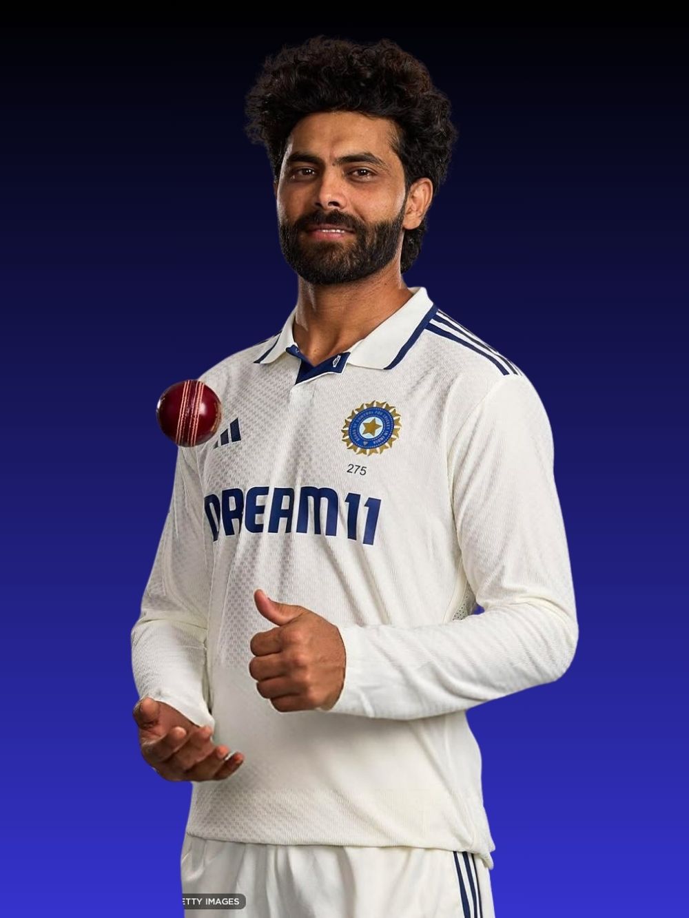Indian team TEST Jersey 2025 – With Name And Number - No Dream 11 ...