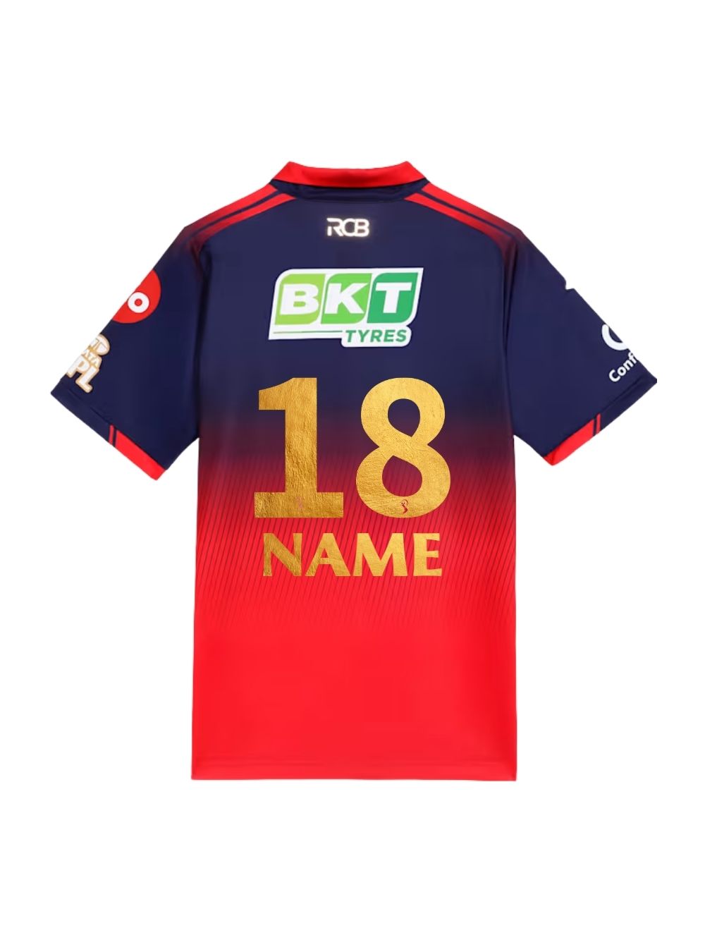 RCB Jersey 2026 With '1' Star - NOTHING JERSEY | Name & Number - TEEHUB